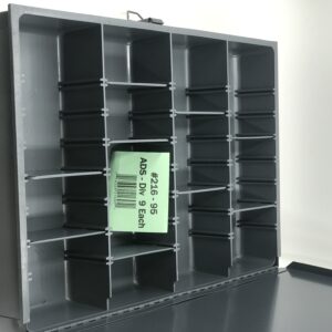 Metal Assortment Bins - Brown Bolt